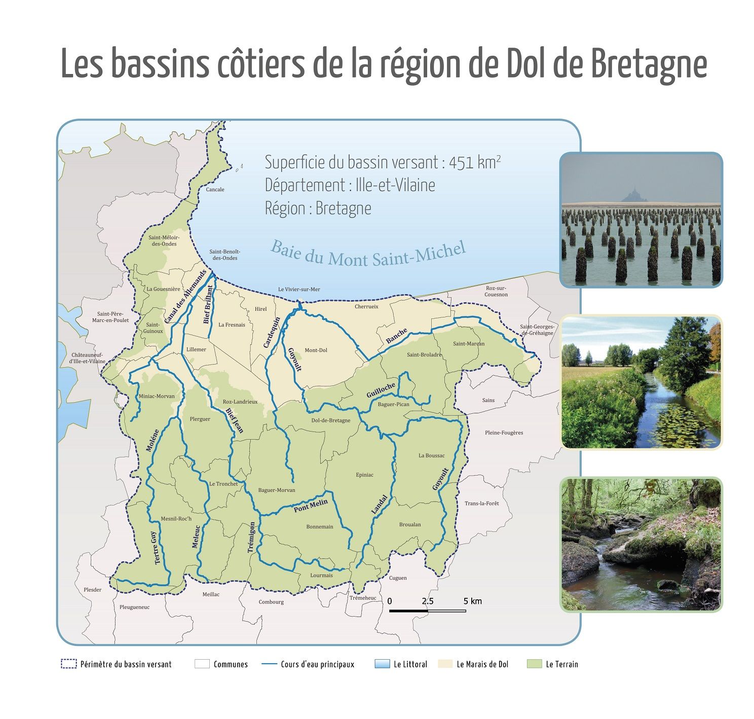 Situation, paysages et réseau hydrographique - SBCDol – SAGE Dol ...