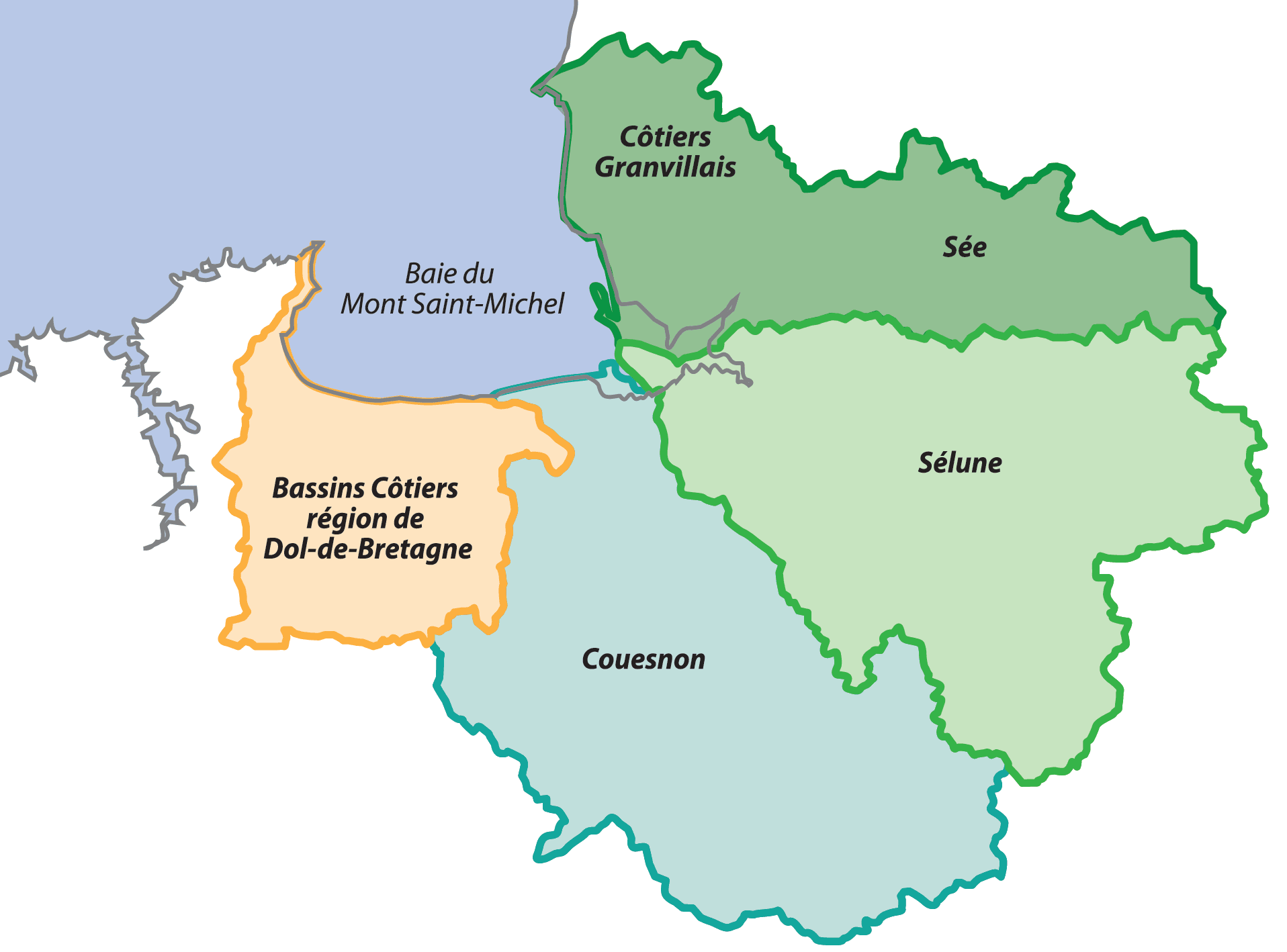 Situation, paysages et réseau hydrographique - SBCDol – SAGE Dol ...